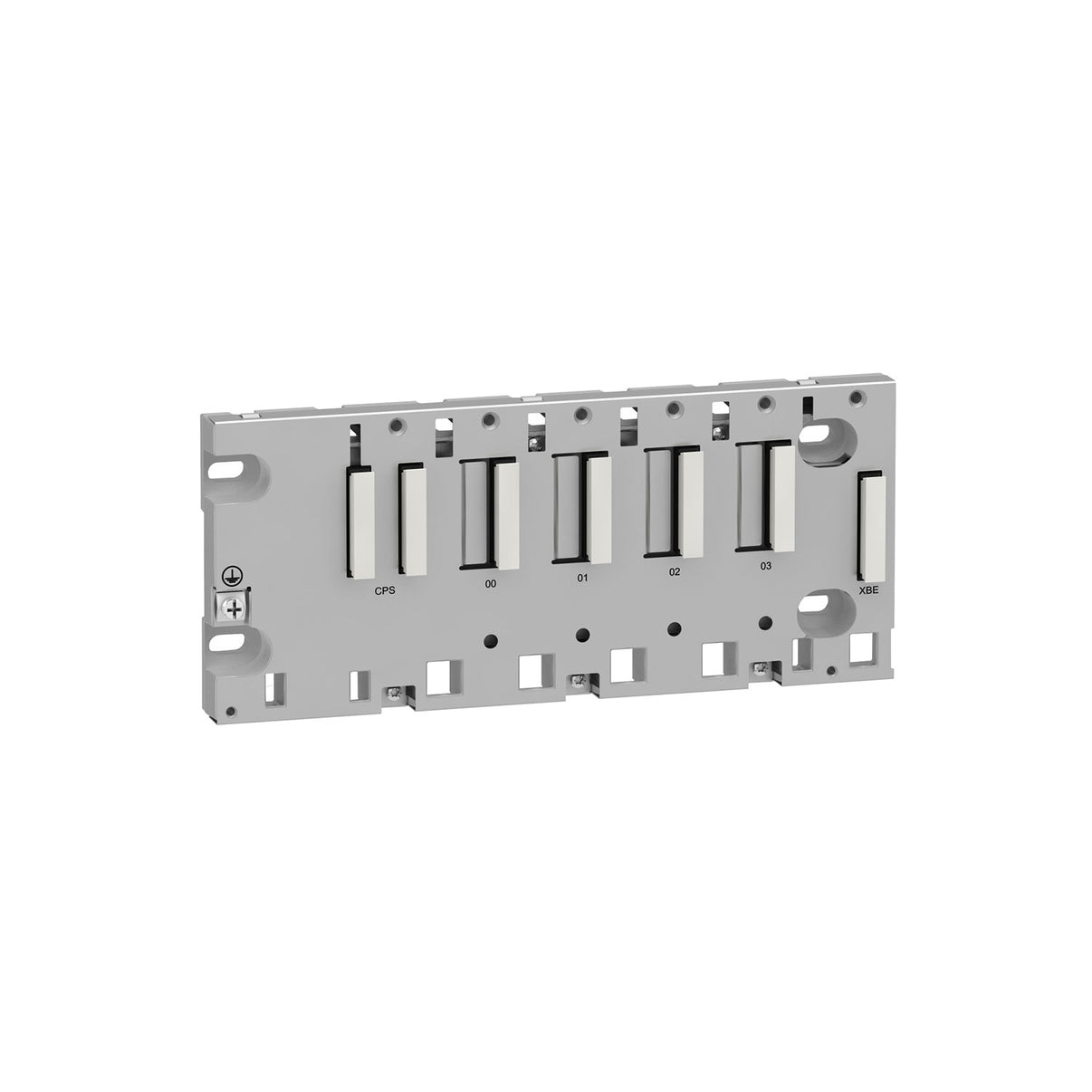 Schneider BMXXBP0400 rack M340 - 4 slots - panel, plate or DIN rail mo ...